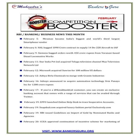 February booster | PDF