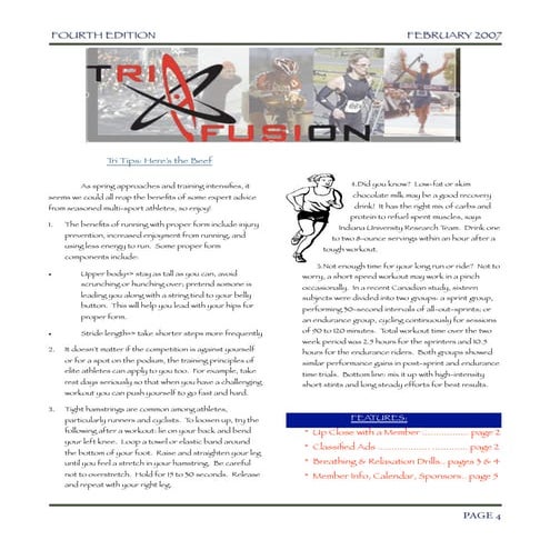 TriFusion Newsletter - Feb.'07 | PDF