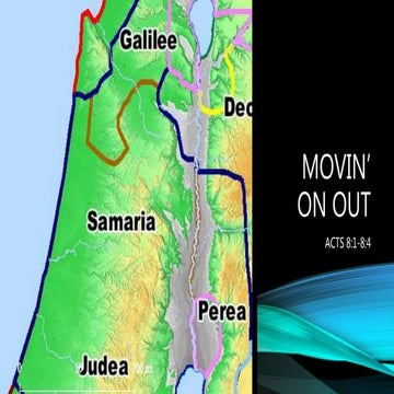 Acts 8:1b-3 ~ Persecution Initiates the Christian Diaspora | PPT