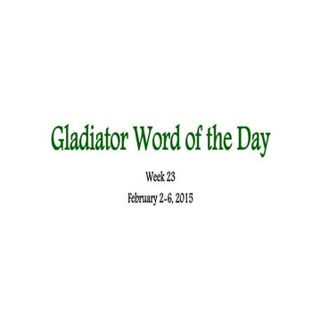 February Word of the Day | PPT
