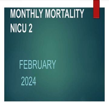 February mortality nicu statistics 2.pptx | Pregnancy | Reproductive Health