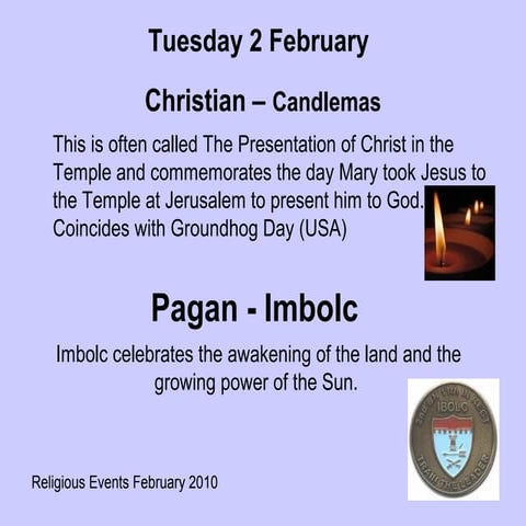 February religious events | PPT