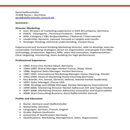 Resume GDC | PDF