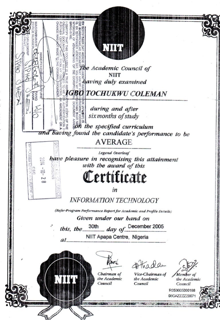 NIIT CERTIFICATE ONE.PDF NIIT CERTIFICATE ONE.PDF