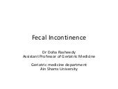 Incontinence bowel and bladder | PPTX | Sexual Conditions | Sexual Health