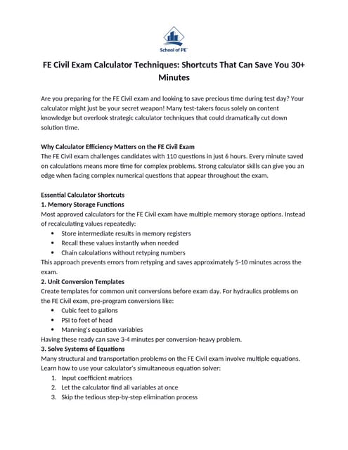 Essential Resources for SE Exam Preparation | PDF