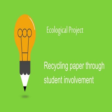 Recycling school paper | PPTX