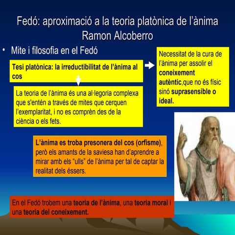 Fedó, Aproximació A La Teoria PlatòNia De LàNima | PPT