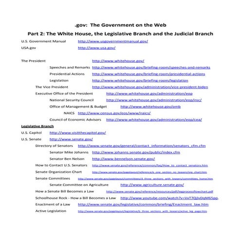 NCompass Live: .gov: The Government on the Web. Part 2: White House ...
