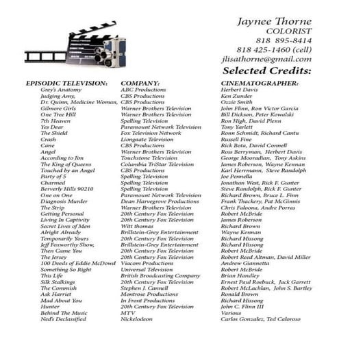 Credit Sheet 2015 | DOCX