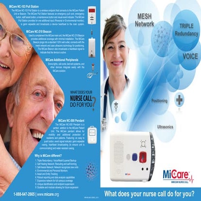 MiCare Nurse Call Brochure_LR | PDF