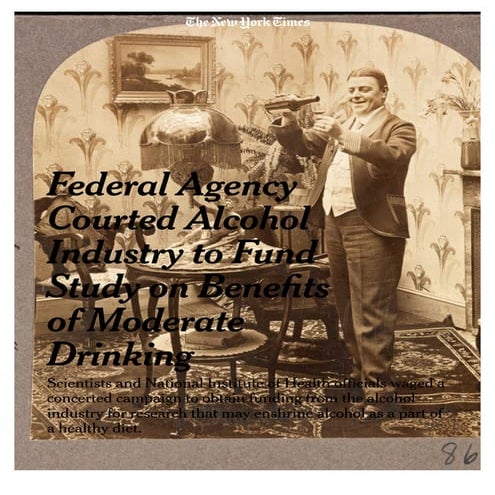 Federal agency courted alcohol industry to fund study on benefits of ...