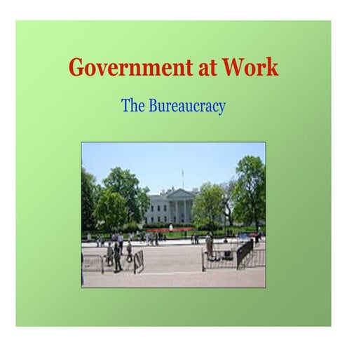 Federal Bureaucracy | PPT