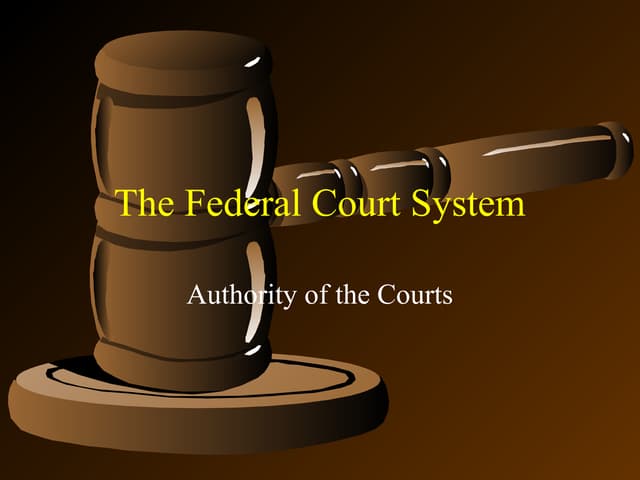 Organization Of U.S. Court System | PPT