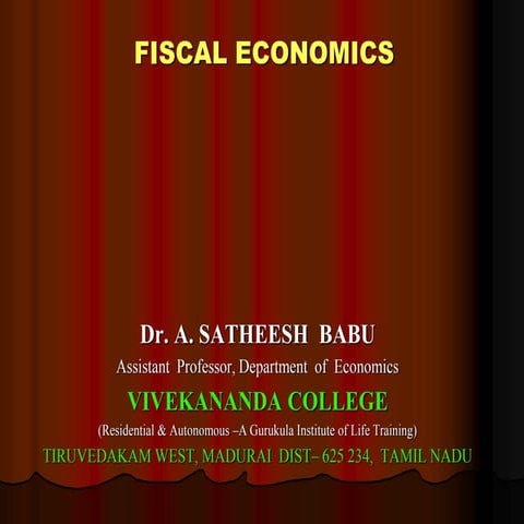 Federal Finance_Fiscal Economics.ppt
