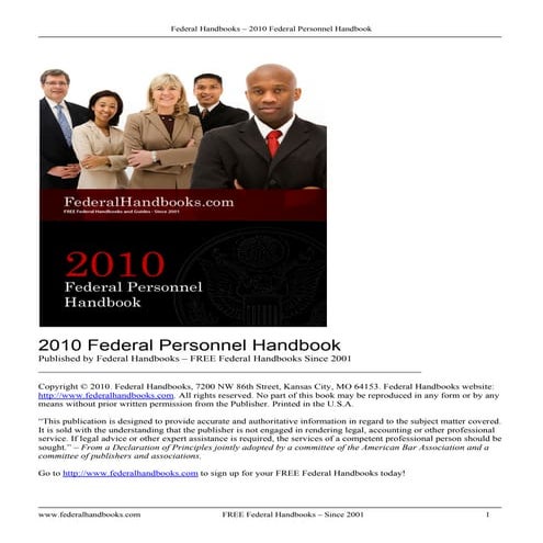 Federal Handbook 2010 | PDF