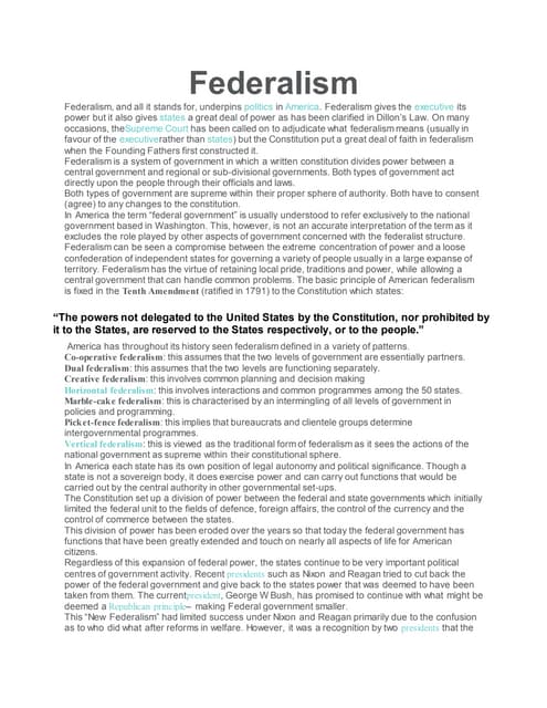Federalism | PPT