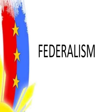 Federalism in The Philippines | PPTX