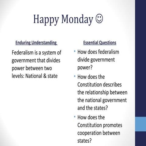 Government ch. 4 - federalism | PPT