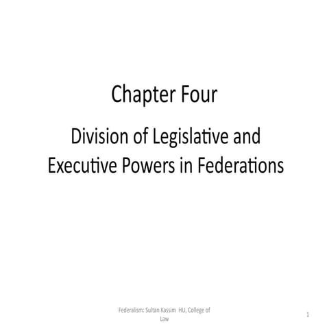 Federalism Ch4.pptx for third year law student. | PPT