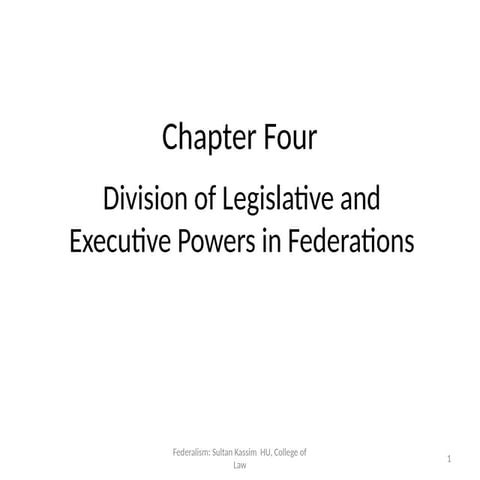 Federalism Ch4.pptx more clarity on federalism. | PPTX