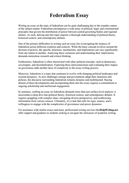 Federalism Essay Paper.pdf