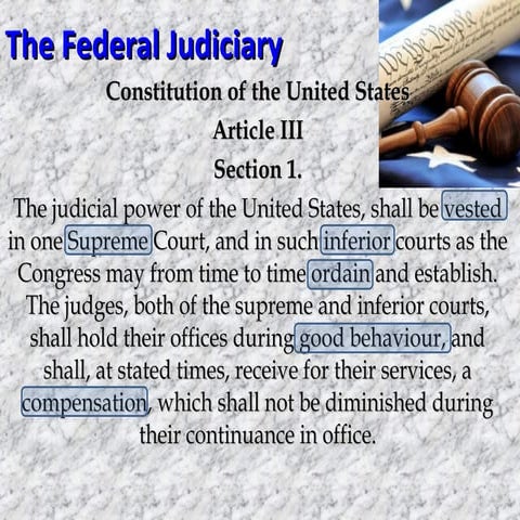 Federal judiciary | PPT