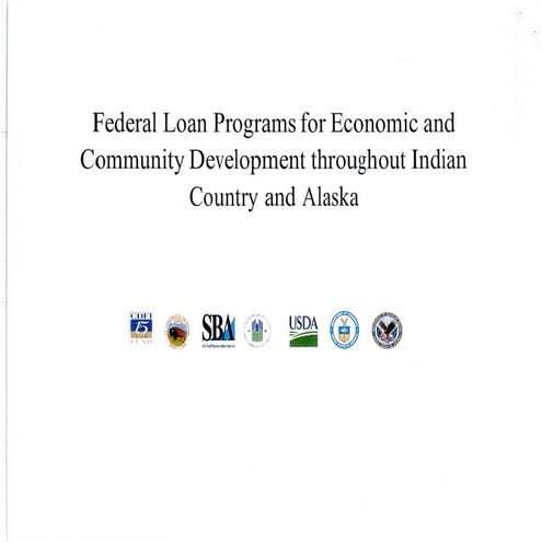 Federal Loan Programs for Economic Development and Community ...