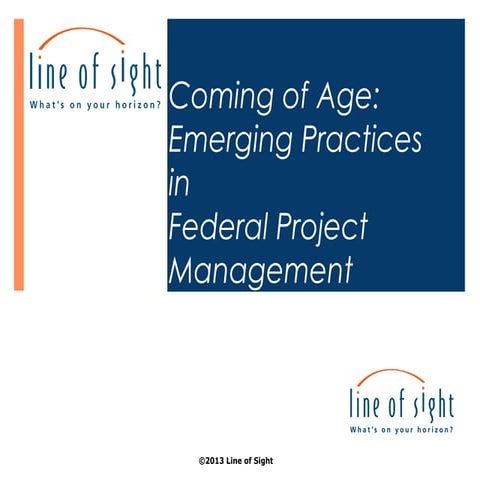 Federal Project Management - Line of Sight | PPT