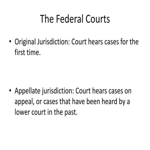 Federal and State Courts | PPTX