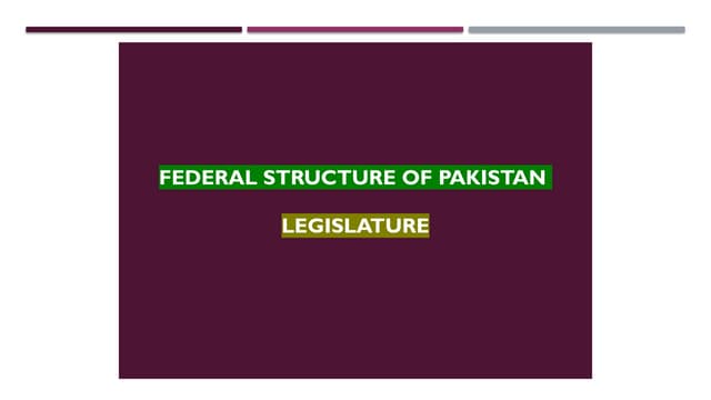 Branches of government / Structure of Government in Pakistan | PDF