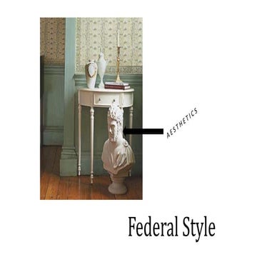 ARCHINT: Federal Style (Interior Design + Furniture Design) | PPT