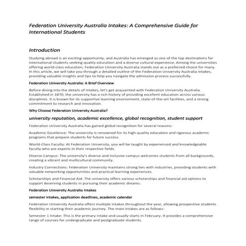 Federation University Australia Intakes.pdf