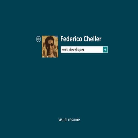 Federico Cheller Visual Resume | PPT
