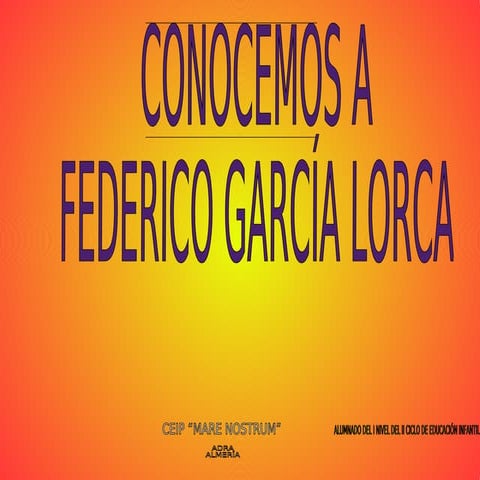 Federico García Lorca | PPT