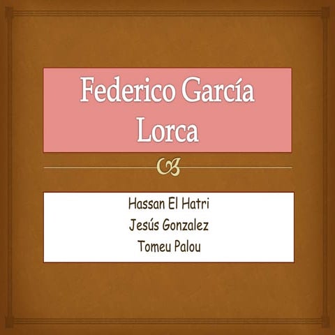 Federico garcía lorca | PPTX