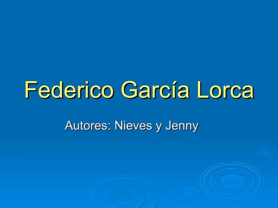 Federico garcía lorca | PPT