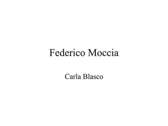 Federico Moccia- Alba Hdz | PPTX