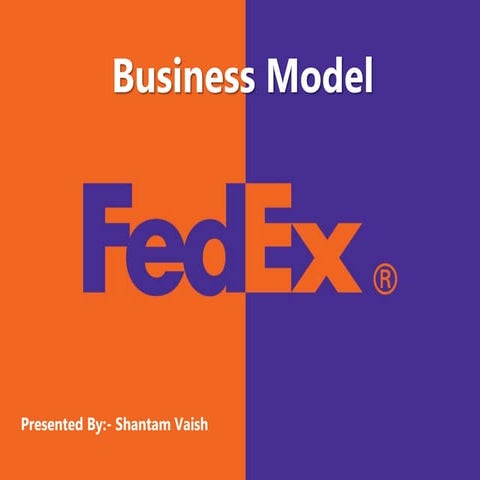 Fedex Business Model And Competitor Also | PPTX