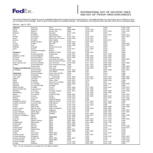 Fedex International Courier Services Gurgaon | PDF