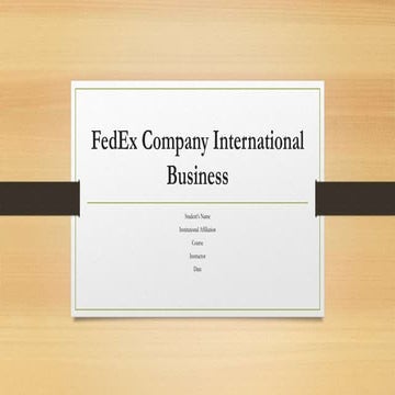 FedEx Company International Business.pptx