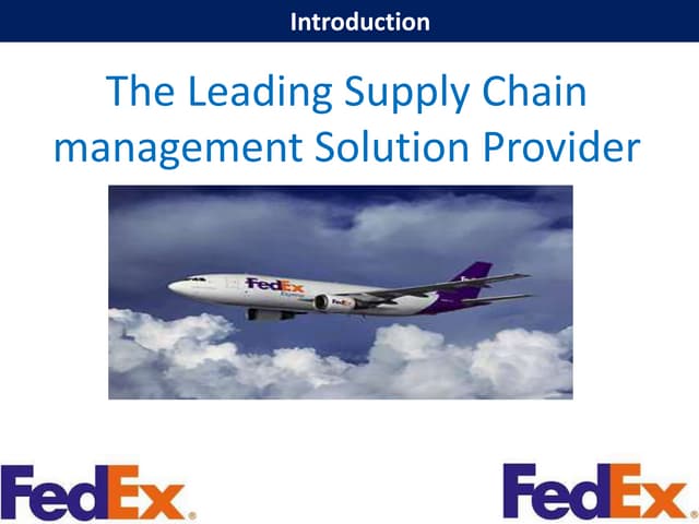 FedEx Supply Chain Management | PPTX