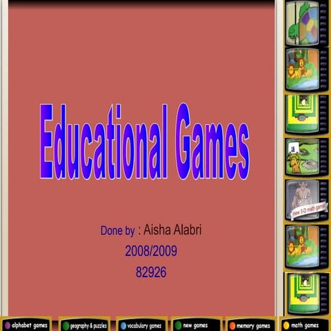 Educational games | PPT