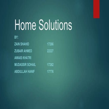 Home Solutions (2) | PPTX