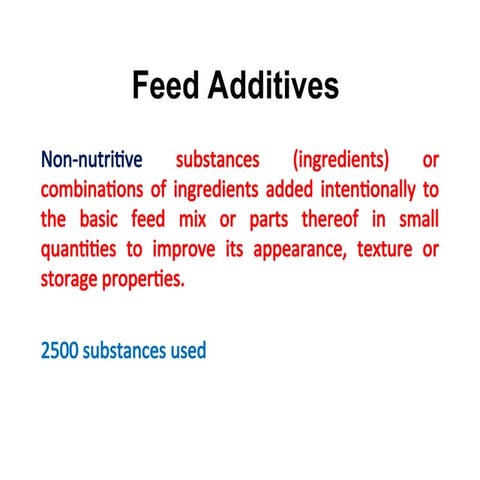 Animal feed additives related information | PPT