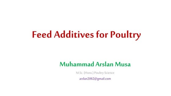 Poultry Feed formulation | PPT
