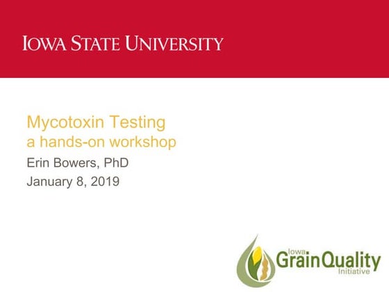 Seed sampling and testing | PPT