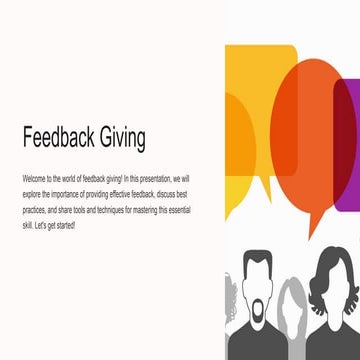 Giving and receiving feedback | PPTX