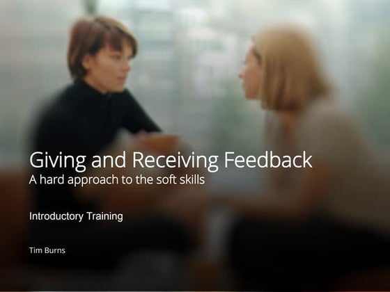Giving and receiving feedback | PPT