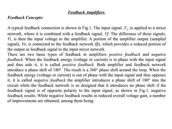 EE100B-p05 feedback Amplifier in electronics.ppt